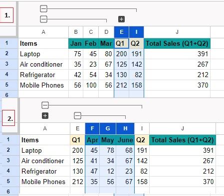 Group Columns In Google Sheets Examples How To Group