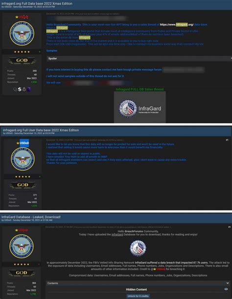 Sale Or No Sale Hacker Leaks FBIs InfraGard Database Online