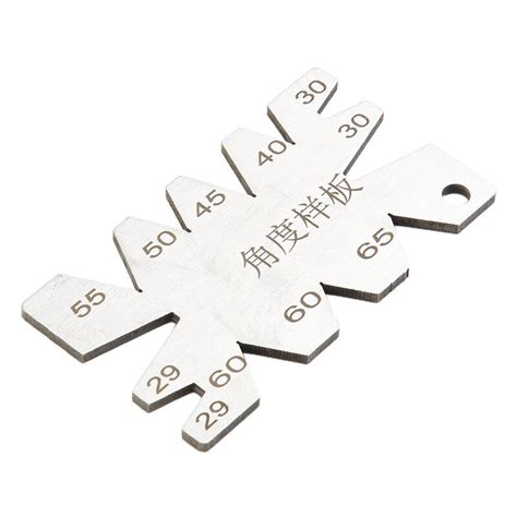눈금자 각도 게이지 각도 템플릿 레이아웃 도구 측정 테이프 스테인레스 다리미 나사 절단 나사 절단 게이지 도구 부품