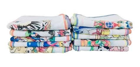 Panos De Prato Atacado Vies Estampado Kit 10 Peças MercadoLivre