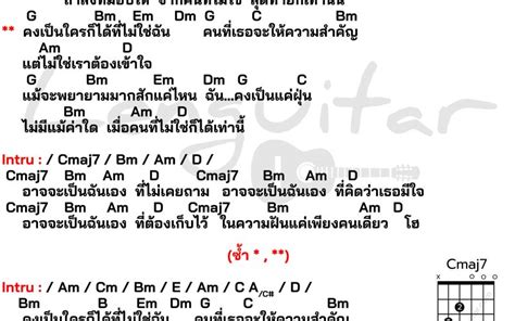 คอร์ดเพลง คนที่ไม่ใช่ Archives Lenguitar เล่นกีต้าร์