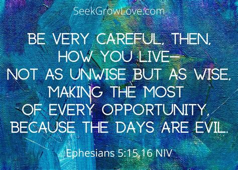 Ephesians 5 15 16