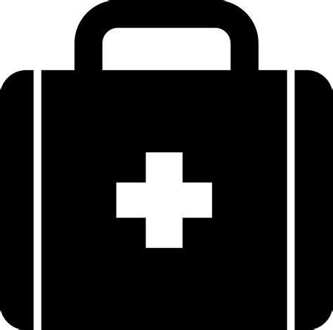 Black Color First Aid Bag In Flat Style 24826766 Vector Art At Vecteezy