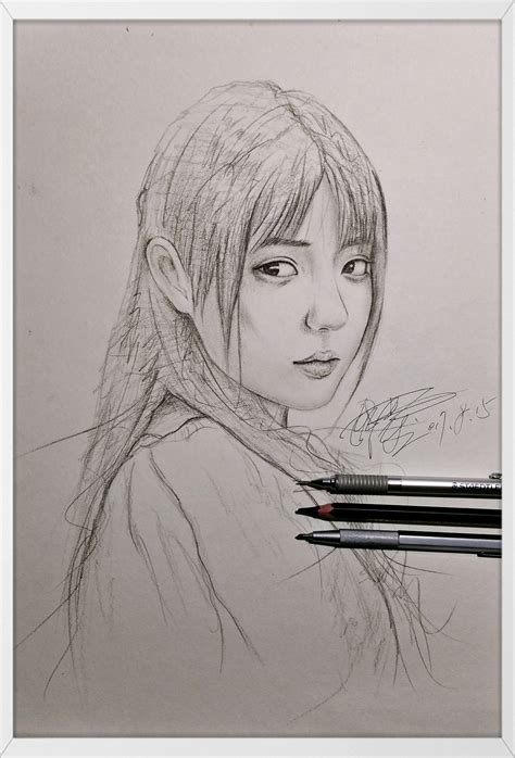 人物素描画钱忠飞 站酷zcool