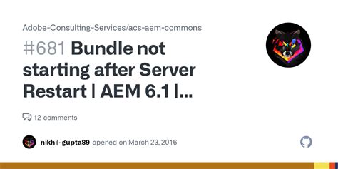 Bundle Not Starting After Server Restart Aem Sightly Issue
