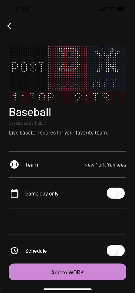 Baseball Tidbyt Announcements Tidbyt