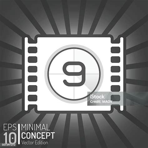 시네마 필름 테이프 설계 벡터 요소 최소한의 격리됨에 필름 일러스트 감독에 대한 스톡 벡터 아트 및 기타 이미지 감독 고풍