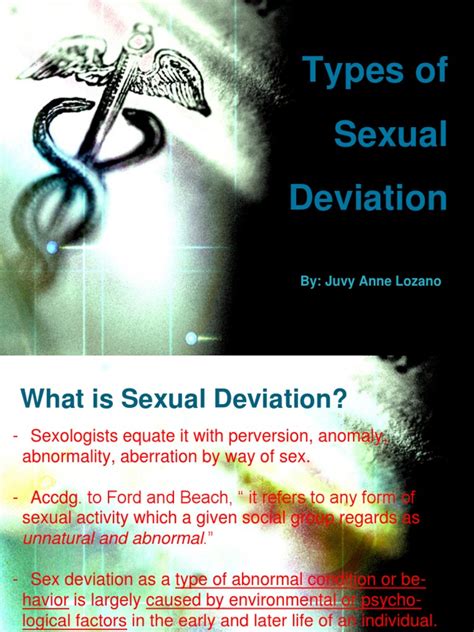 Types Of Sexual Deviation Final Pdf Sexual Intercourse Human Sexual Activity