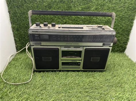 1979 Philips 584 Spatial Stereo 4 Band Radio Cassette Player Boombox