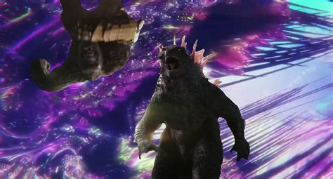 Two Titans In Dimension Of Strange Swirling Lights By Mnstrfrc On
