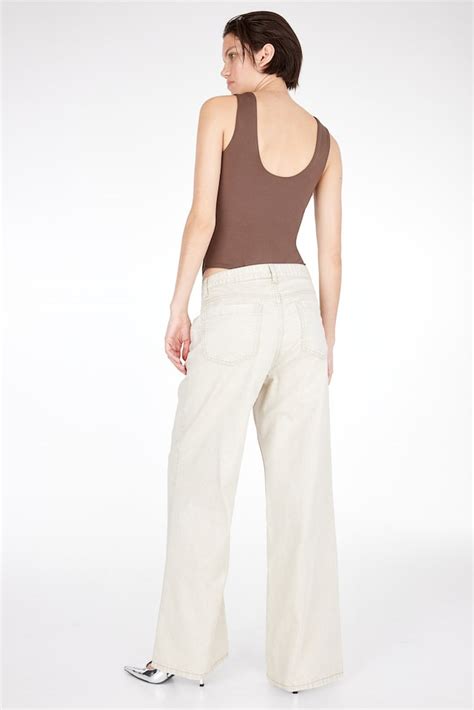 Low Back Thong Bodysuit Brown Ladies Handm Ca