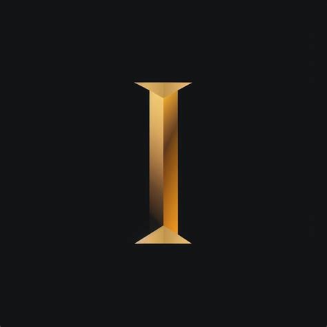 Minimalistic Letter I Logo Brand Premium Ai Generated Image