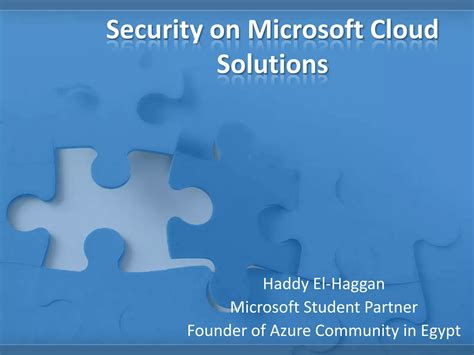 Security On Windows Azure Ppt