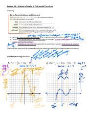Analyzing Polynomial Functions: Graphs & Zeros | Course Hero