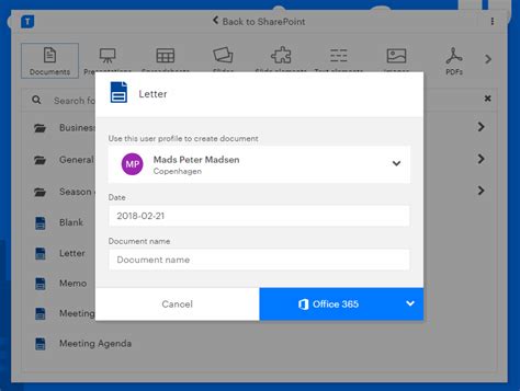 Templafy Sharepoint Integration End User Perspective Templafy One Help Center