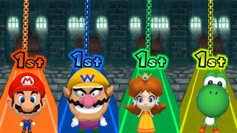 【마리오 파티 9】미니게임 마리오 Vs 데이지 Vs 와리오 Vs 요시마스터 Cpu Youtube