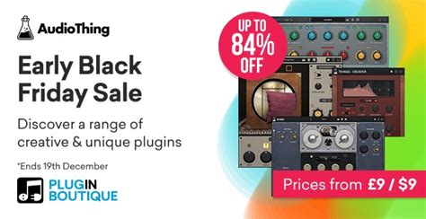AudioThing Early Black Friday Sale Get Up To OFF Plugins