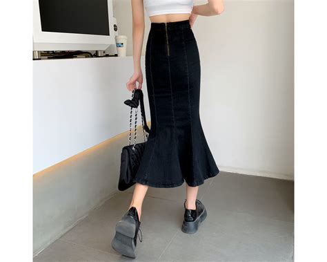앞트임 머메이드 롱 치마