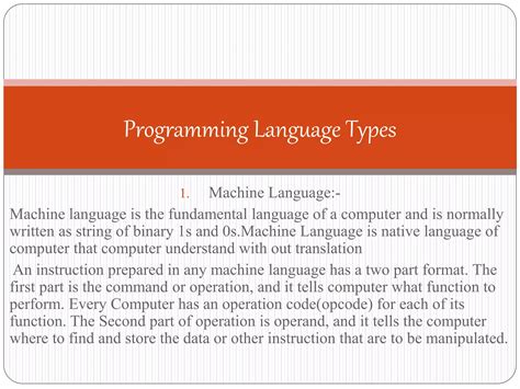 Programming Language Ppt