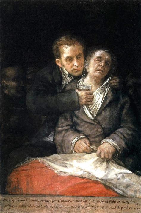 Франсиско Гойя Автопортрет с доктором Арриета 1820 г Франциско