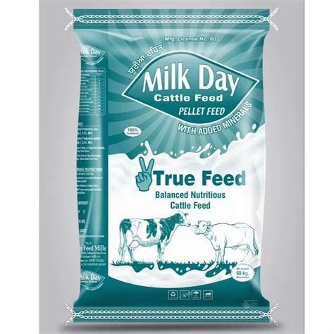 Dry And Cool Place Milk Day Cattle Pellet Feed Packaging Type PP Bags