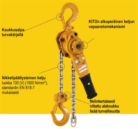 Manual Lever Hoist Max 3200 Kg Kito Lb032 Ramirent