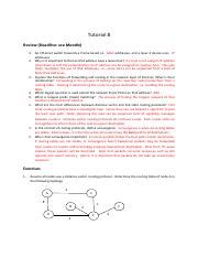 Tut Sols Tutorial Review Deadline See Moodle An Ethernet Switch Forwards A Frame Based