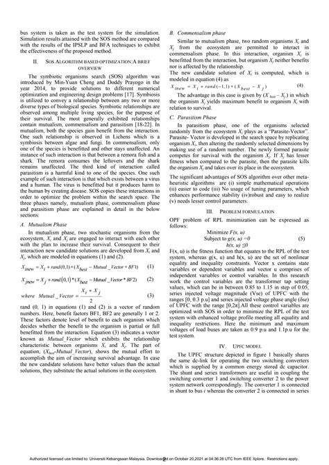 Solution Real Power Loss Minimization Using Symbiotic Organisms Search