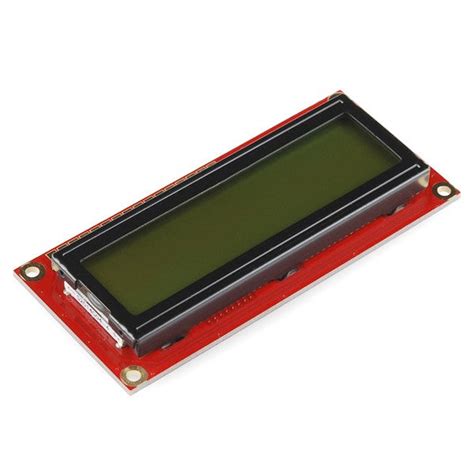basic 16x2 character lcd black on green 5v