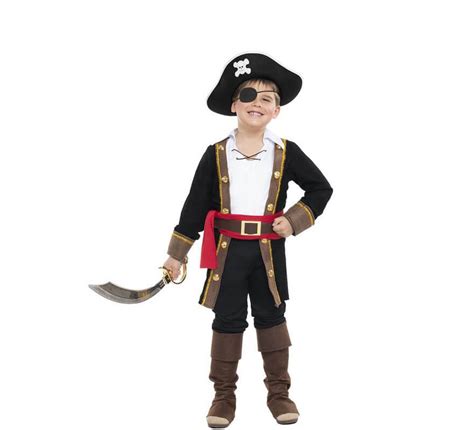 Disfraz de Pirata Casaca Negra para niño
