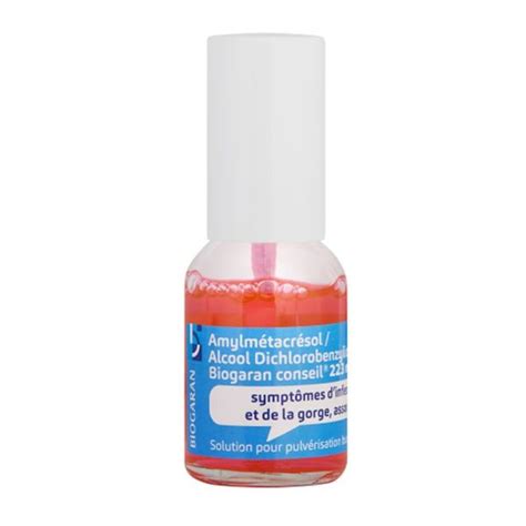 Amylmetacresol Alcool Dichlorobenzylique Lidocaine Biogaran Spray