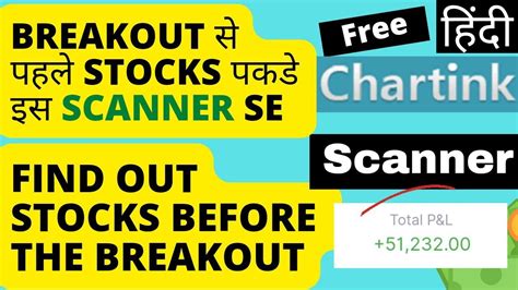 Chartink Breakout Scanner Find Stocks Before Breakout Stock Below