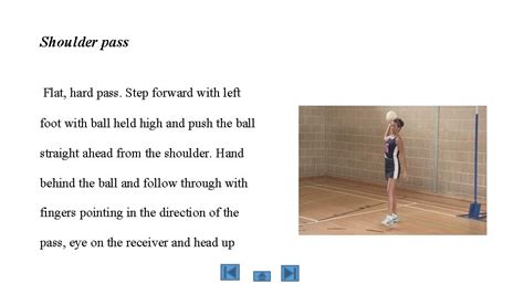Netball Passes Chest Shoulder Bounce Lob Overhead Shoulder