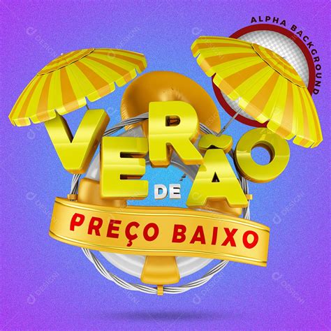Selo D Para Composição Verão de Preço Baixo PSD download Designi