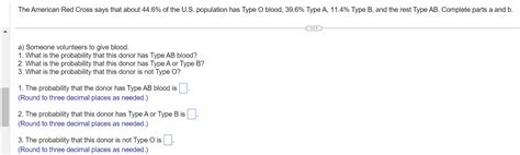 Solved B There Are Four Potential Donors What Is The Chegg