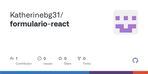 GitHub Katherinebg Formulario React