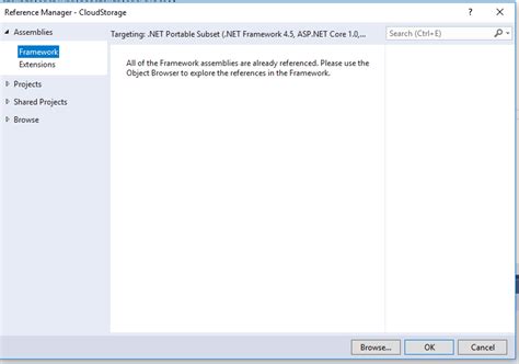 C Net Reference Not Available In My Project Class Library