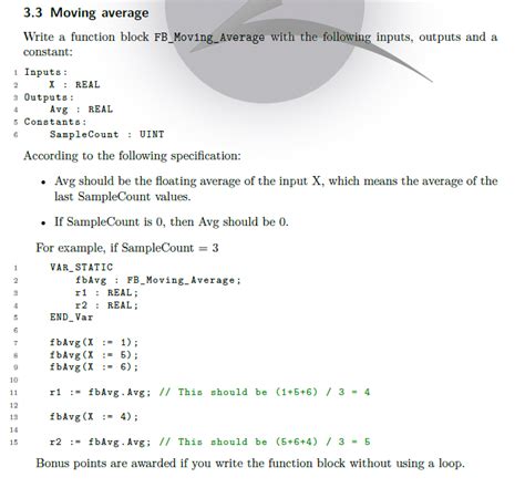 Help Moving Average Algorithm With Scl Text In The Comments Rplc