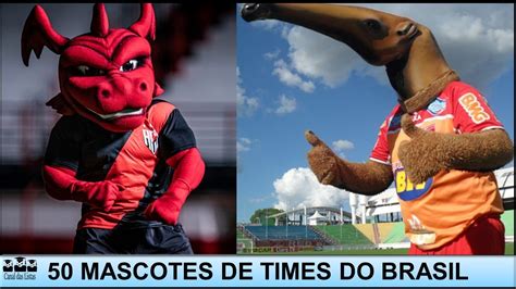 50 MASCOTES DE TIMES DO BRASIL YouTube