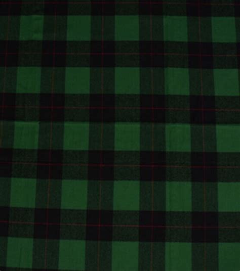 Eddie Bauer Green Brushed Plaid Shirting Fabric Joann