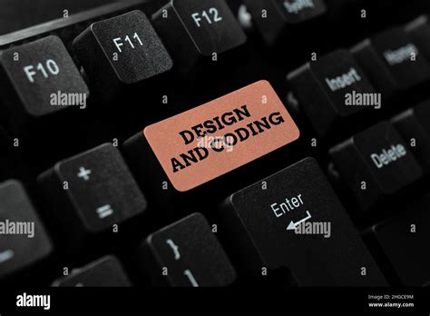 Inspiration Showing Sign Design And Coding Word For Html And Programming Cross Platform