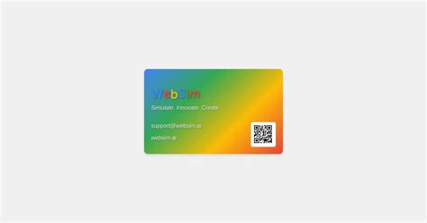 Websim Interactive Business Card