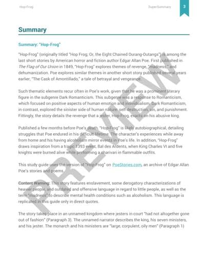 Hop Frog Literature Guide By Supersummary Tpt