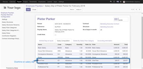 Odoo Employee Overtime Based On Work Reports Webkul