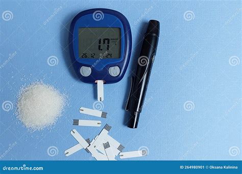 Glucometer Sugar Measuring Device; Modern Electronic Device That Shows ...
