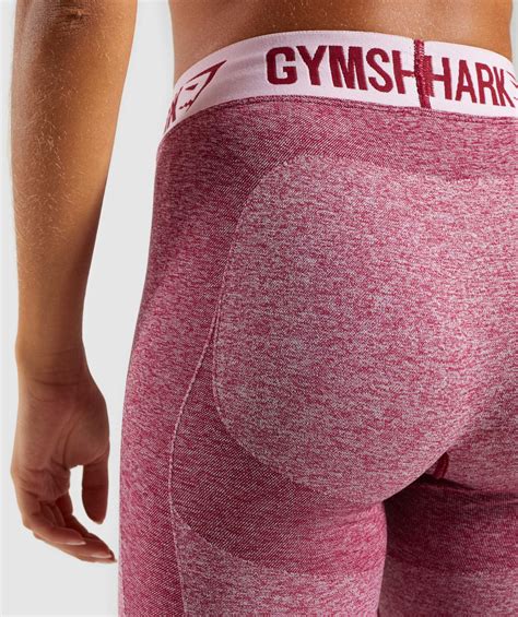 Gymshark Flex Leggings Beet Marl Chalk Pink Gymshark