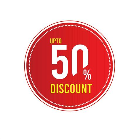 Upto 50 Discount Vector Up To 50 Off Special Sale Sale And Special