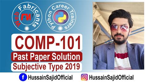 Comp 101 Past Paper 2019 Long Question Solution Pu Bs 4 Year Program
