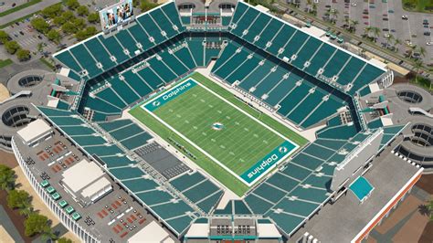 Miami Dolphins Football Stadium Seating Chart Pe
