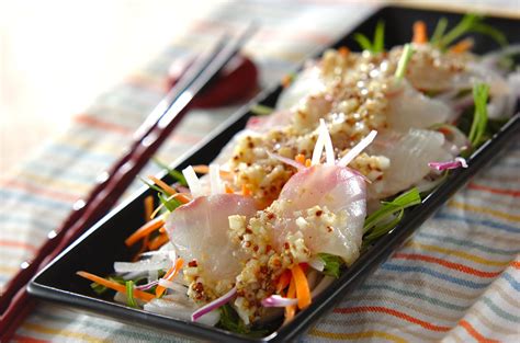 ウドドレッシングのお刺身サラダ（副菜）レシピ・作り方 E・レシピ